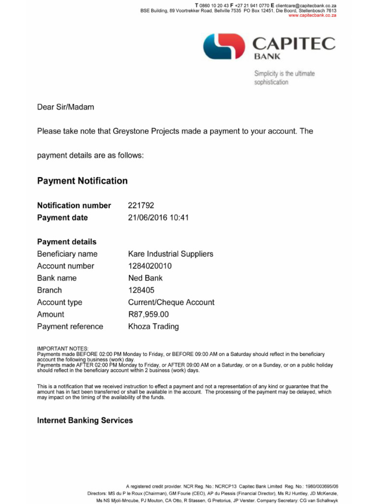 Proof of Payment | PDF