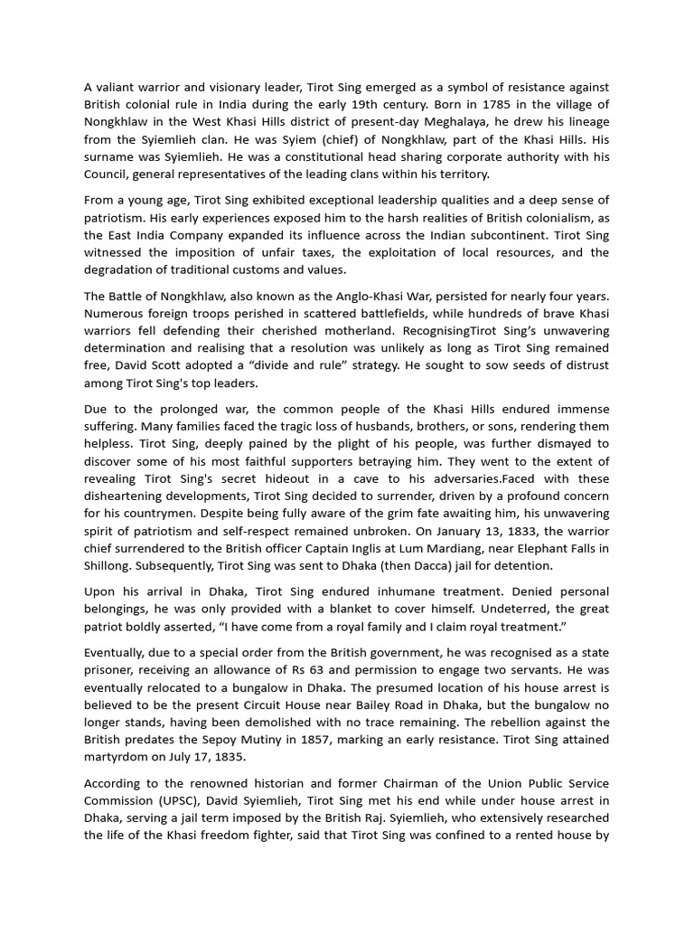 A Valiant Warrior and Visionary Leader | PDF