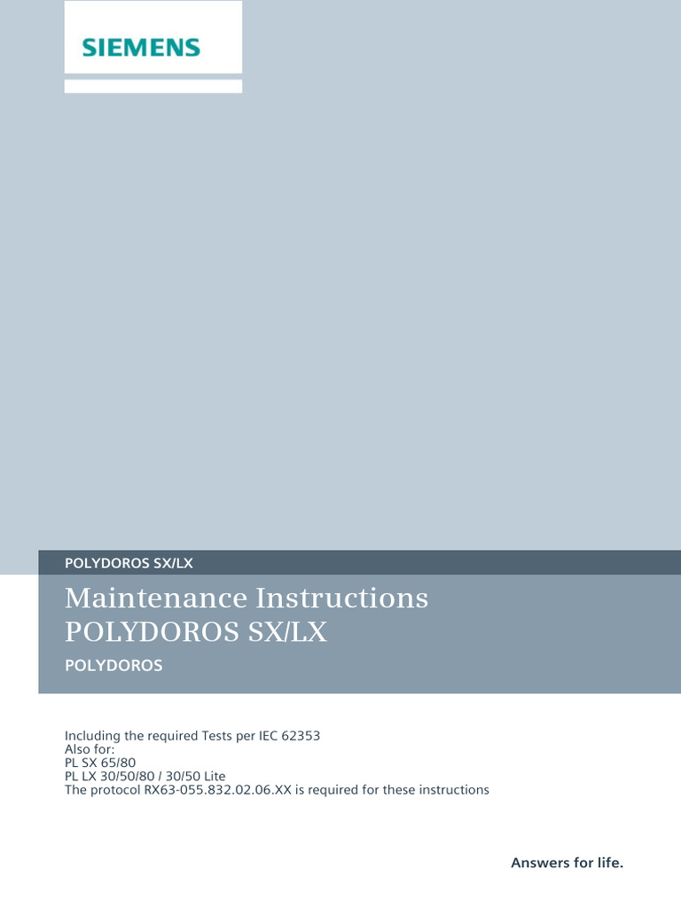 Maintenance Instructions Polydorus | PDF | Screw | Electrical Engineering