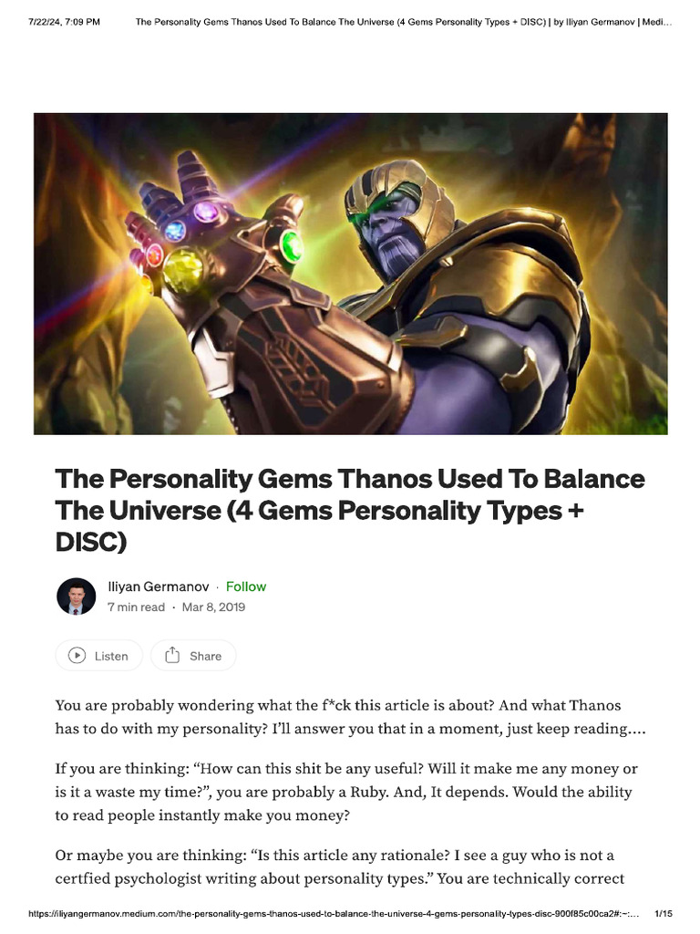 Personality Gems | PDF