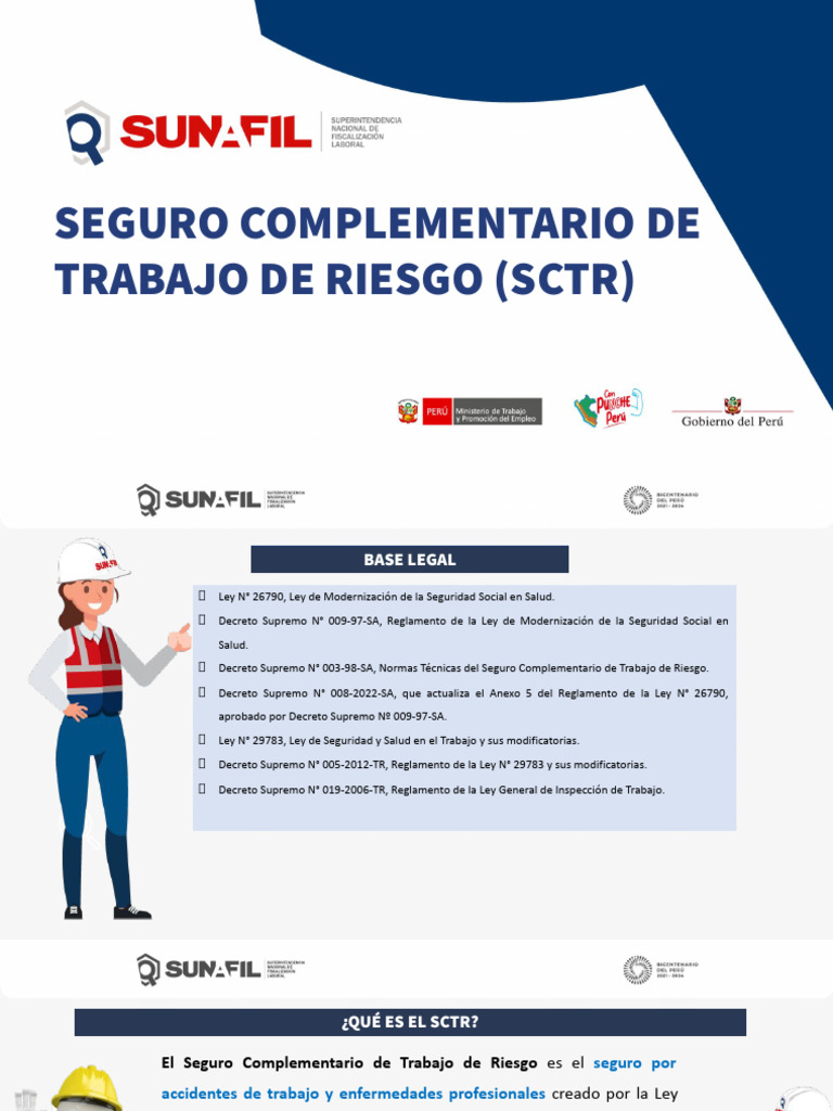 Seguro Complementario de Trabajo de Riesgo (SCTR) - 2023 | PDF