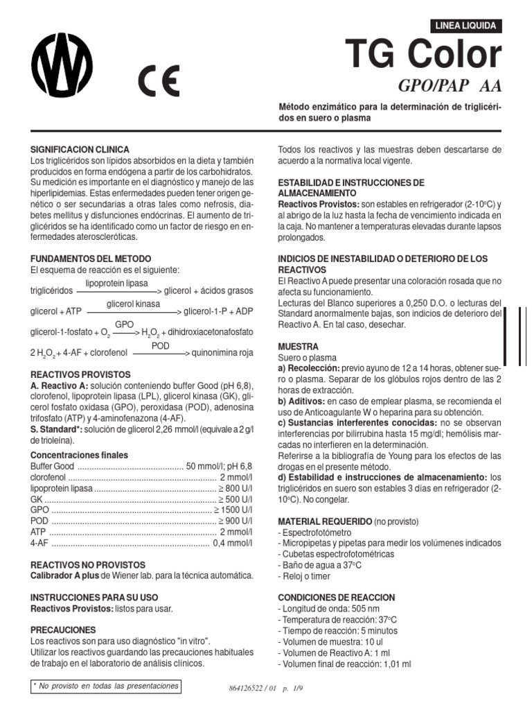 TG Color Gpo Pap Aa Liquida SP 1x100 | PDF | Compuestos orgánicos