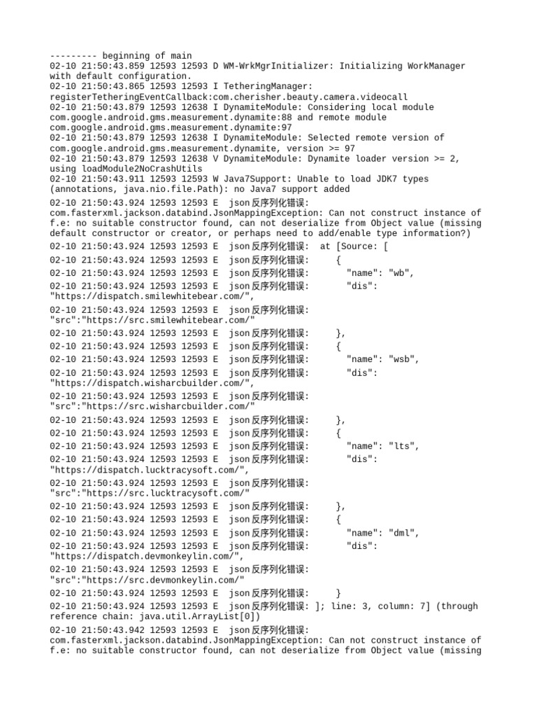 Com - Cherisher.beauty - Camera.videocall Logcat | PDF | Java (Programming Language) | Android ...