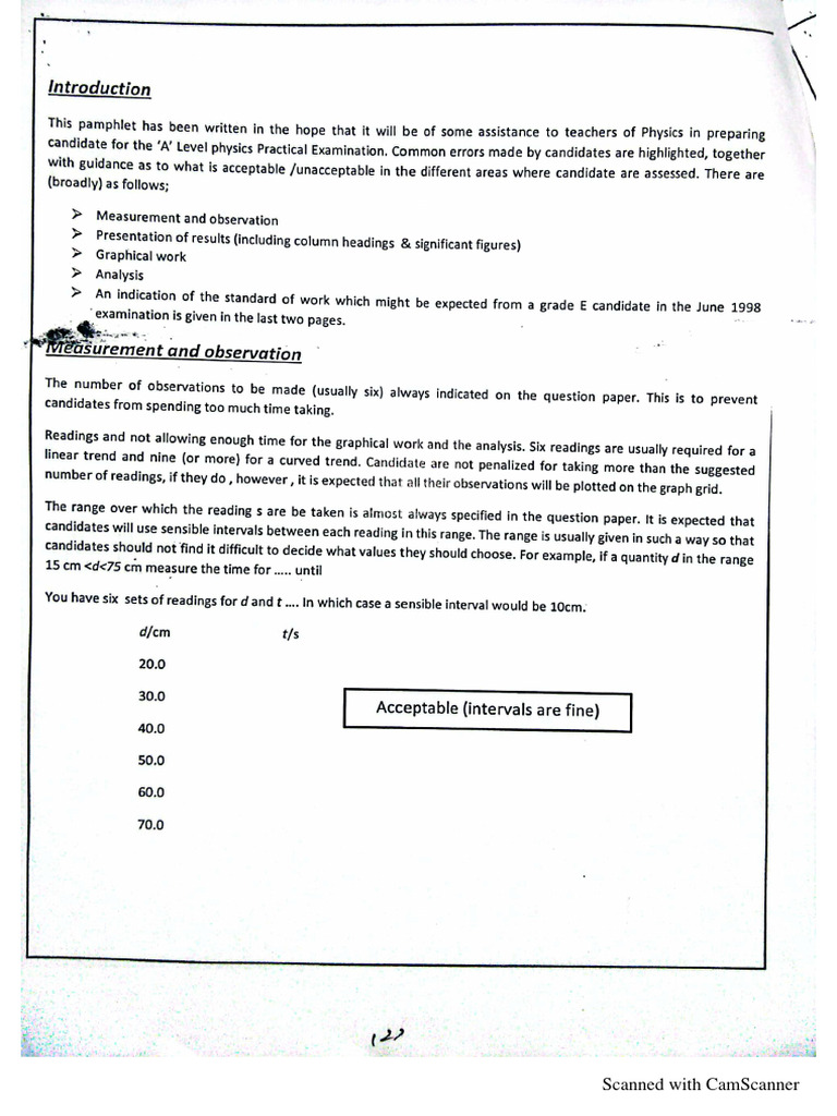 Practical Physics Notes | PDF