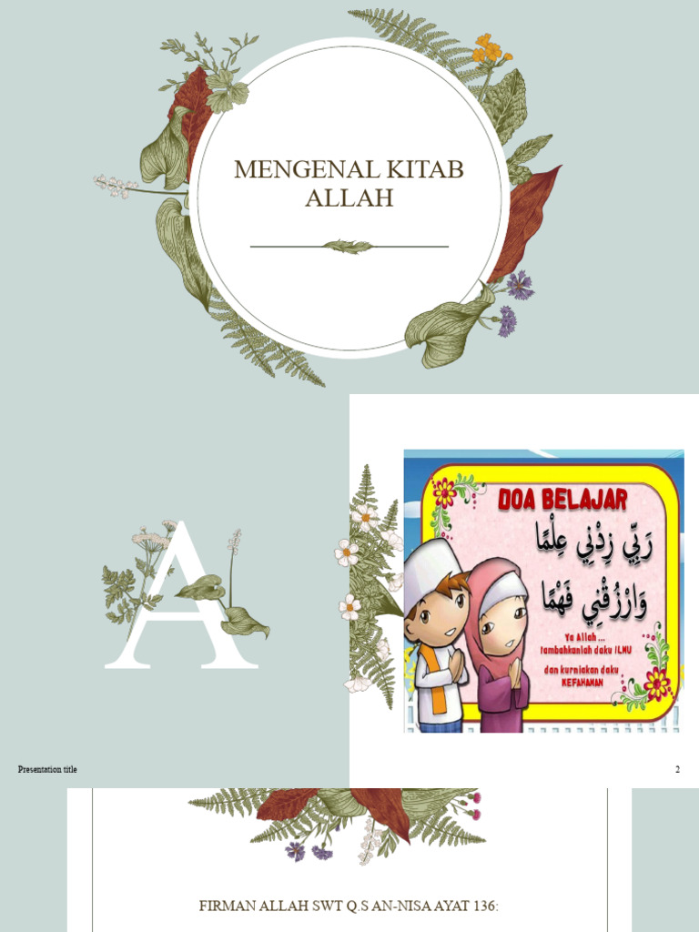 MENGENAL KITAB ALLAH PPT | PDF