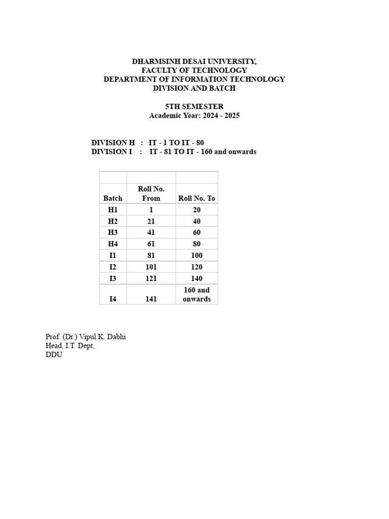 Sem 5 Batch Allocation Pdf