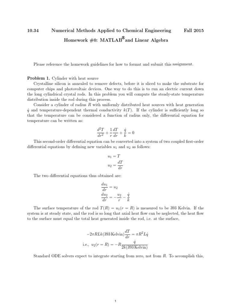 Numerical Method HW 1 | PDF | Least Squares