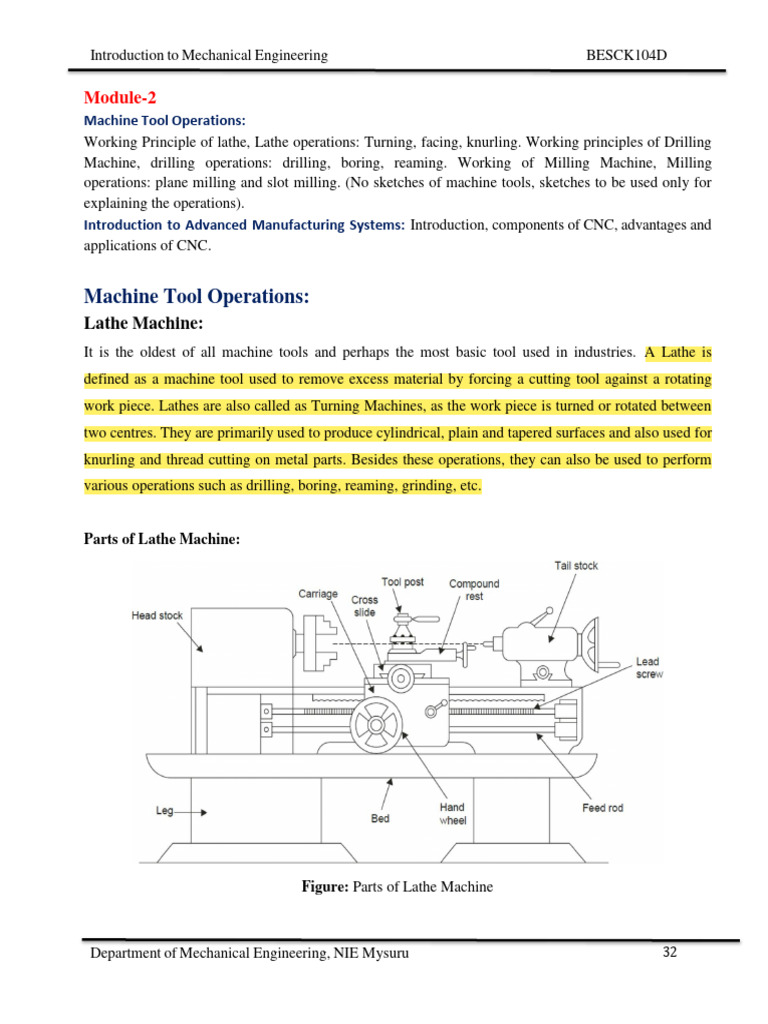 IME - Module 2 | PDF | Numerical Control | Drill