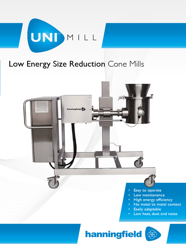 Hanningfield Uni Mill Brochure | PDF | Mill (Grinding) | Tablet (Pharmacy)