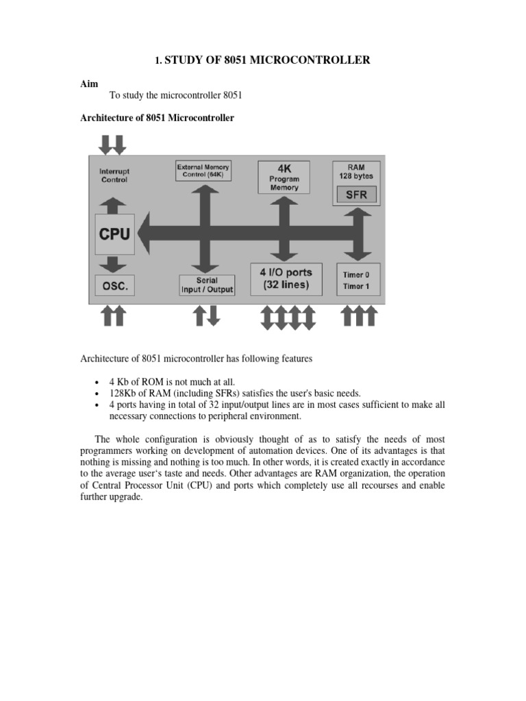 Introduction To Microcontroller | PDF | Microcontroller | Input/Output Introduction To Microcontroller | PDF | Microcontroller | Input/Output