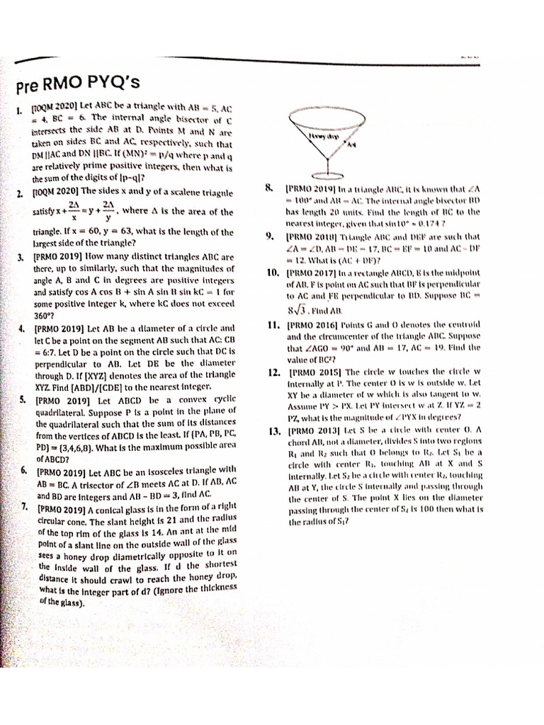 Trigonometry PYQ Assignment | PDF