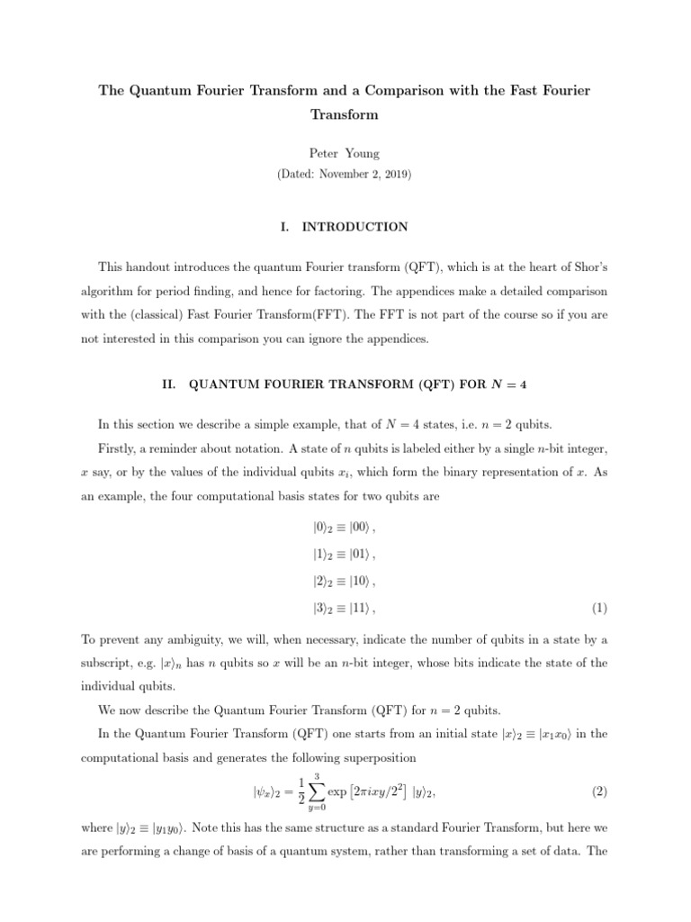QFT FFT | PDF | Theoretical Physics | Theoretical Computer Science