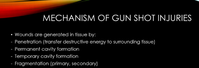 Gunshot Injury 2 | PDF