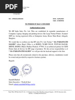 Authorisation Letter New Format Icegate Ad Code | PDF