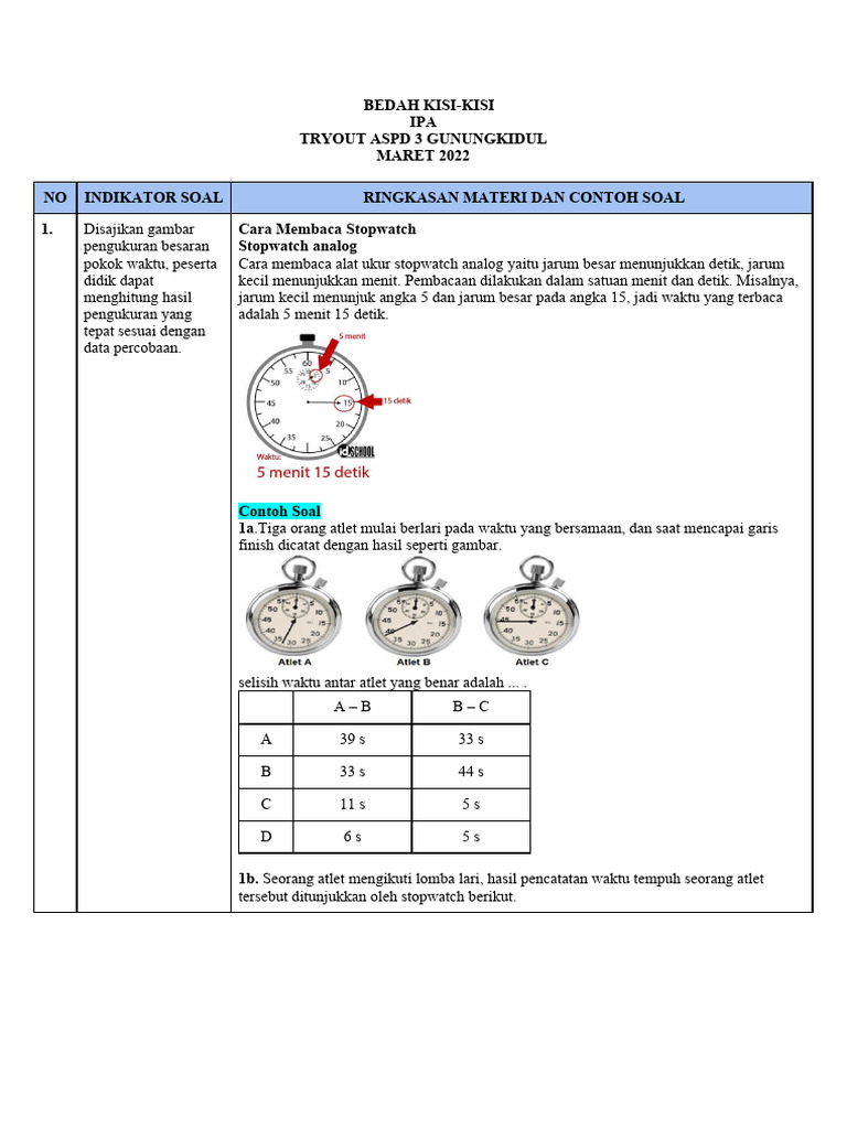 Bank Soal TO 3 IPA | PDF