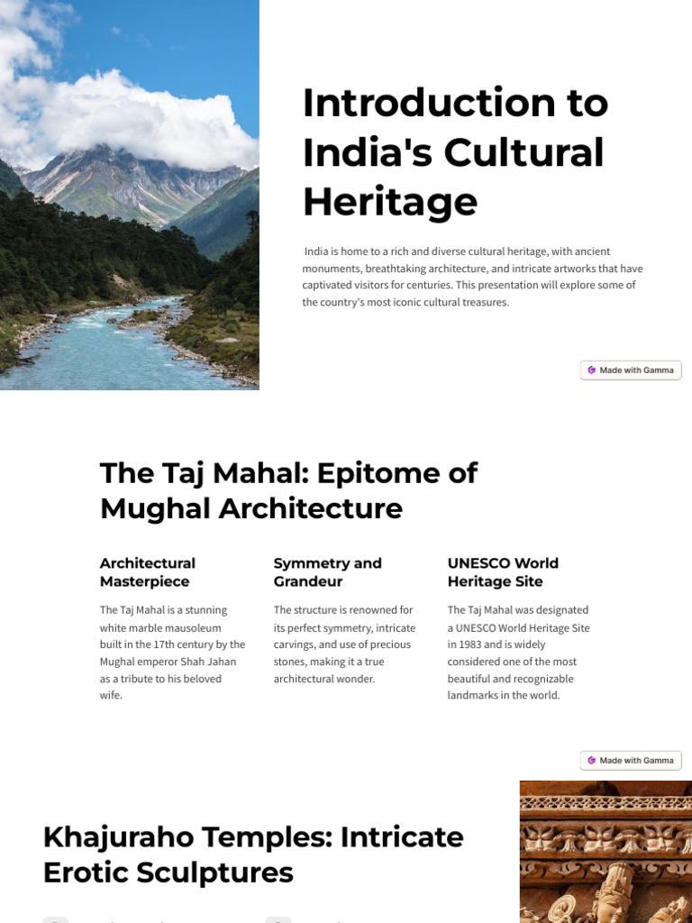 Introduction To Indias Cultural Heritage | PDF | Delhi