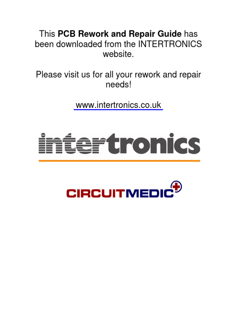 PCB Rework and Repair Guide | PDF
