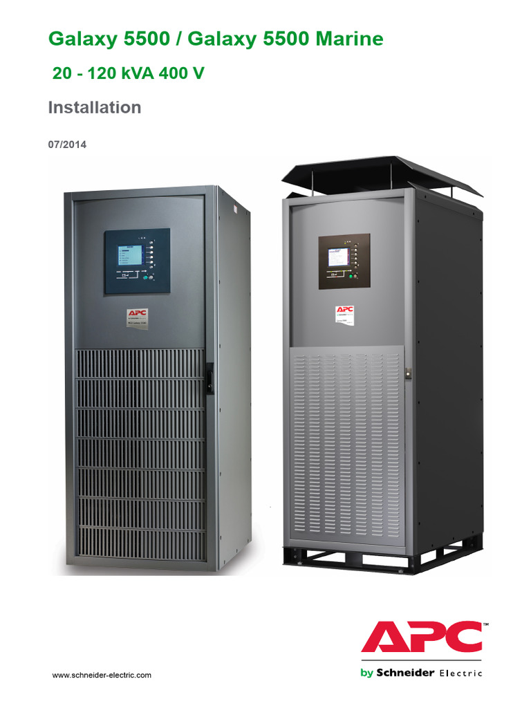 Galaxy 5500 - Instalación y Operación | PDF | Mains Electricity | Power ...