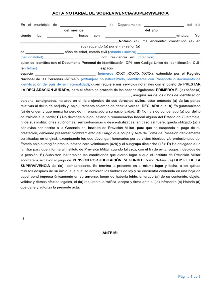 Actas Notariales | PDF | Derecho Civil (Common Law) | Ley común