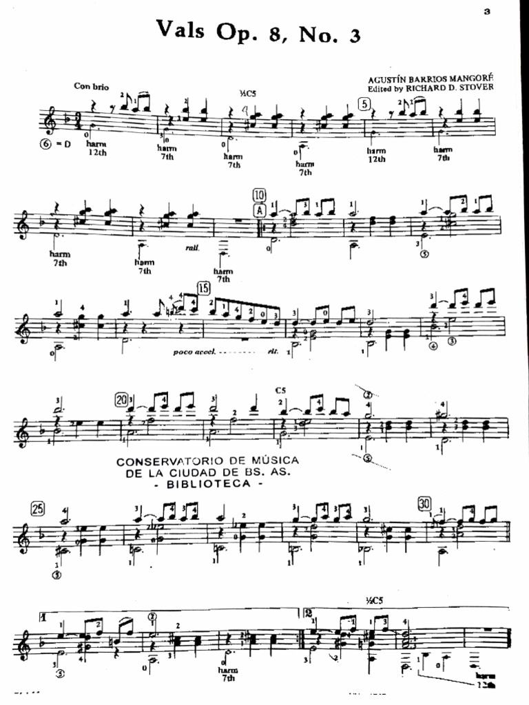 AAgustin Barrios Vals n3 | PDF