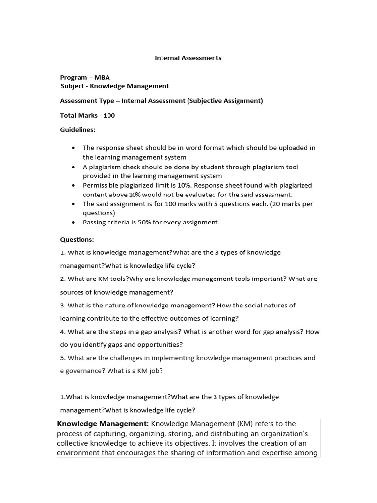 Subjective Knowlege Management | PDF | Knowledge Management | Knowledge