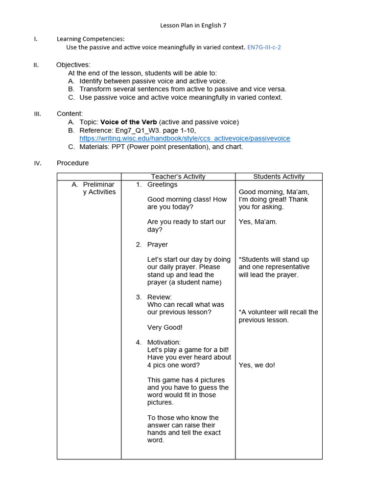 Lesson Plan Demo 2022 Finals | PDF | Perfect (Grammar) | Linguistic Typology