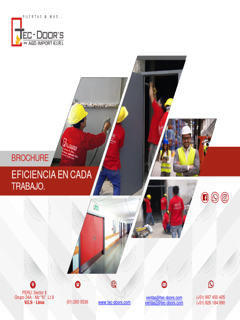 Brochure Tecdoor's - 2023 | PDF | Acero | Incendios