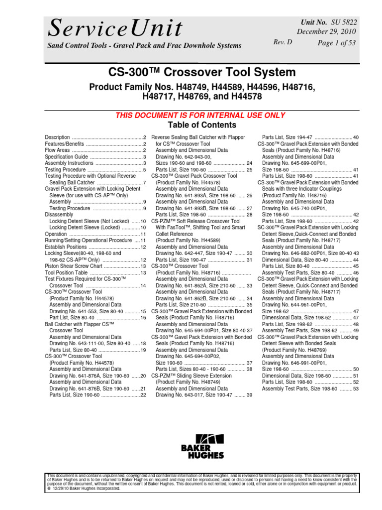 Cs 300 Xover Tool 5822su - D | PDF | Piston | Electrical Connector