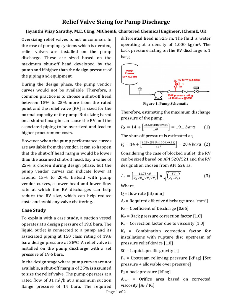 Pump Discharge RV | PDF | Pump | Valve