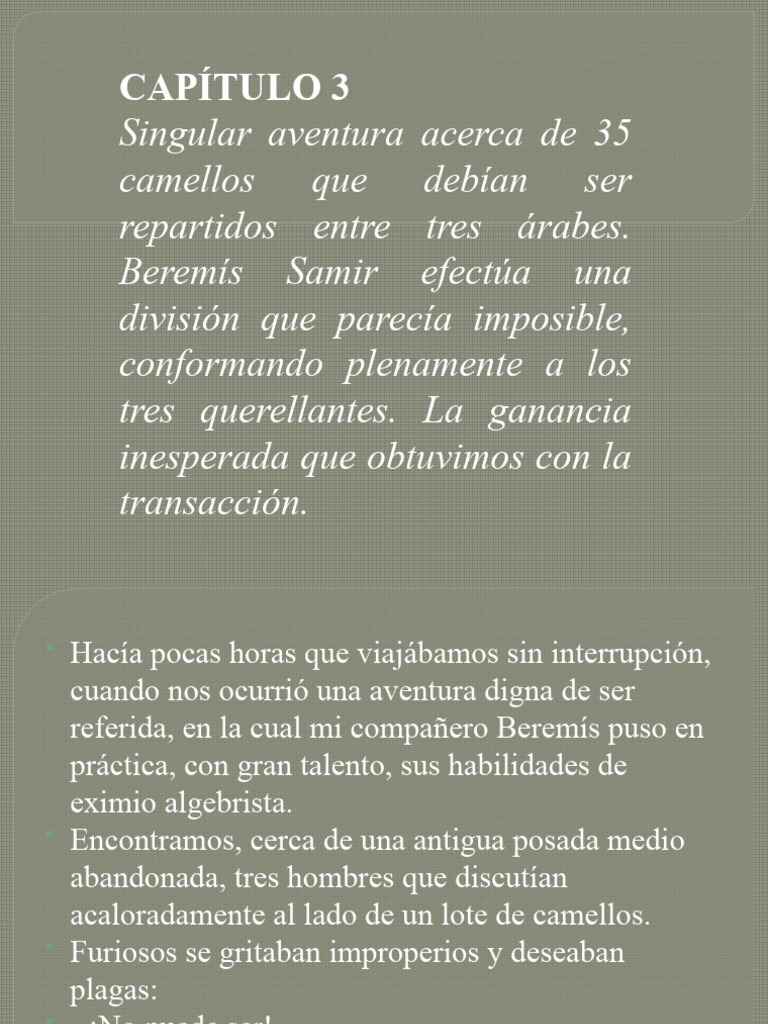 El Hombre Que Calculaba Capitulo 3 | PDF