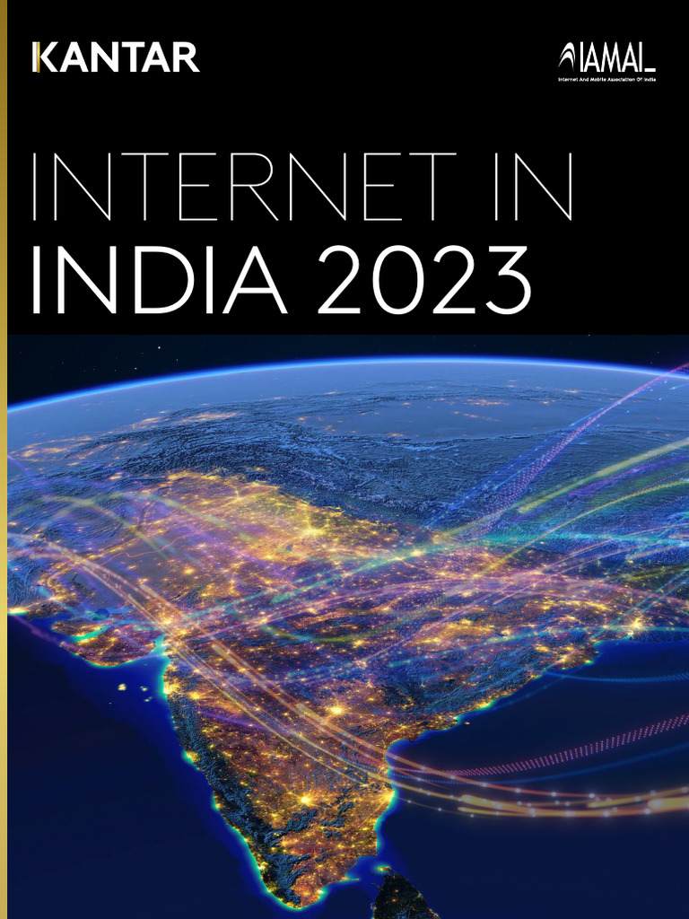 Internet Users in India 2023 Insights | PDF | Mass Media | Cyberpunk Themes