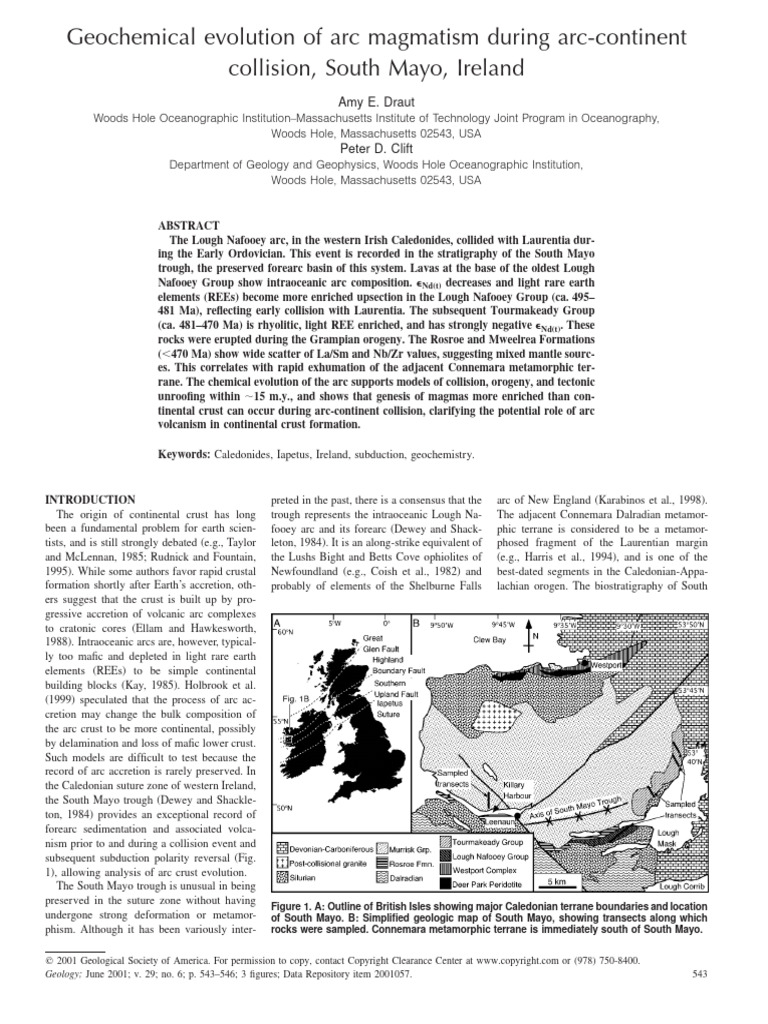 Draut 2001 Geochemical Evolution of Arc Magmatism During Arc-Continent ...