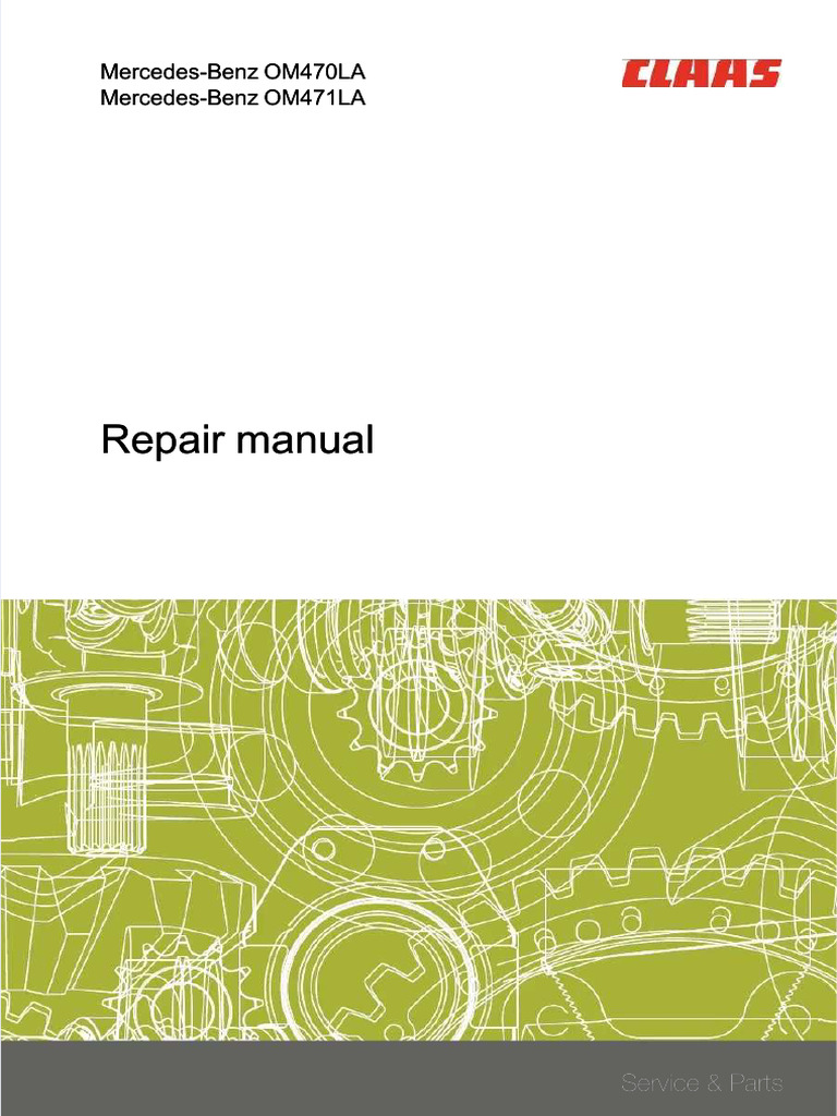 PDF Claas Engine Mercedes Benz Om470la Om471la Repair Manual PDF ...