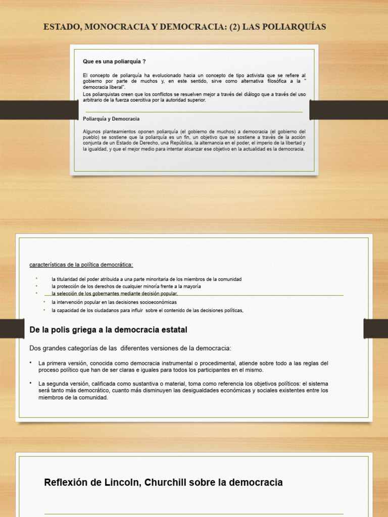 ESTADO, MONOCRACIA Y DEMOCRACIA Parte 1 | PDF | Democracia | Ideologías ...