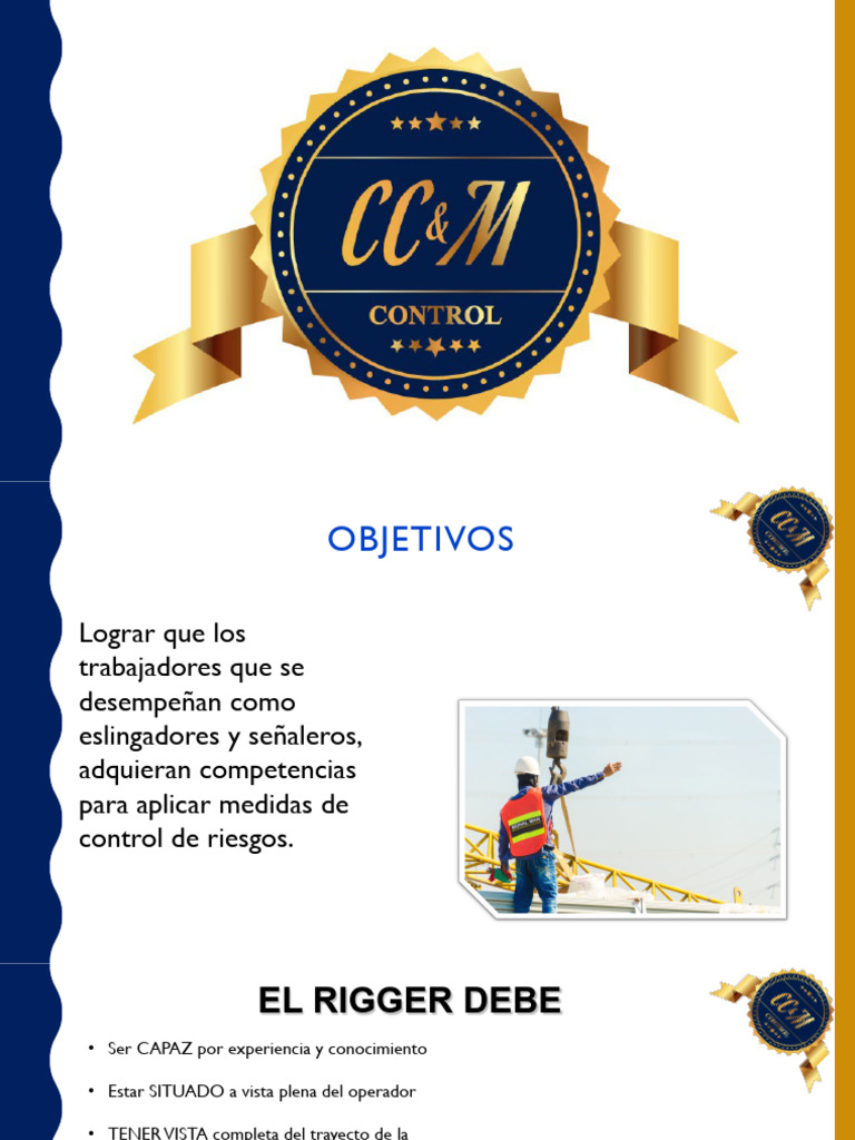 Curso Rigger - Señalero CC&M | PDF | Tornillo | Mano