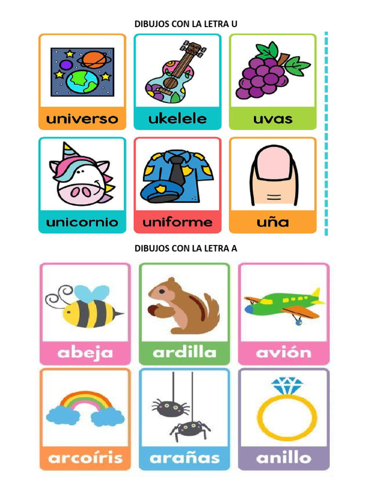 Dibujos Con La Letra U | PDF