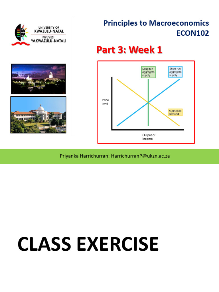 Part 3 Week 1 Class Exercise | PDF | Macroeconomics | Aggregate Demand