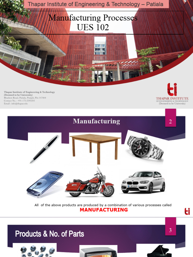 L1 - Manufacturing Processes | PDF | Heat Treating | Sintering