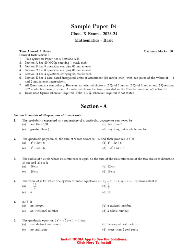 SP Maths Basic 4 Unsolved-1 | PDF | Numbers | Circle