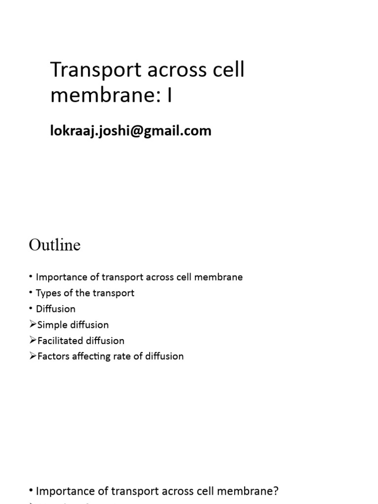 Diffusion | PDF | Cell Membrane | Ion Channel