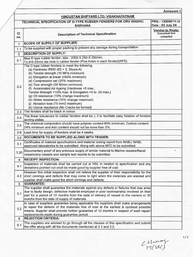 Technical Specification | PDF