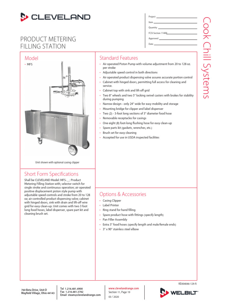 Archfood Pump MFS Series | PDF | Pump | Manufactured Goods