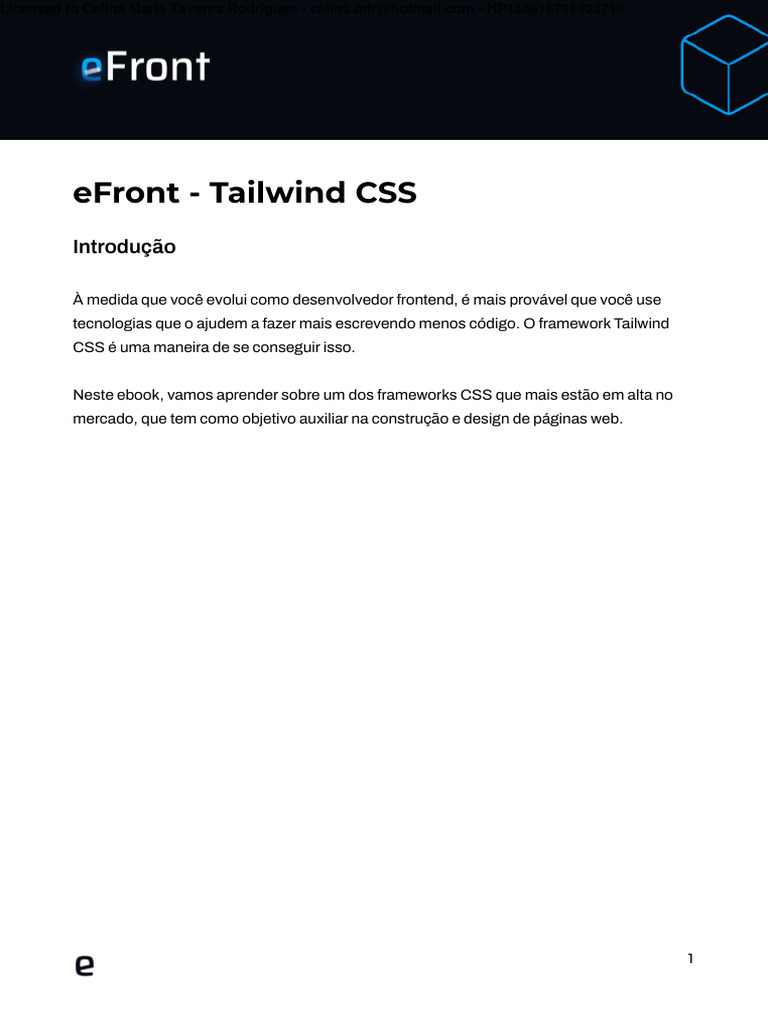 08 - Tailwind CSS | PDF | Framework de software | Informática