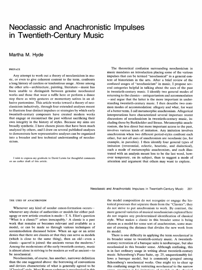 Stravinsky's Non-Neoclassical Works | PDF | Chord (Music) | Harmony
