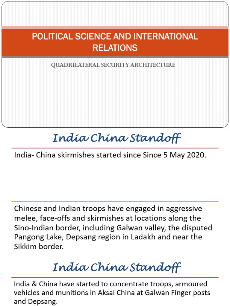 Quadrilateral Security Architecture | PDF | International Relations ...