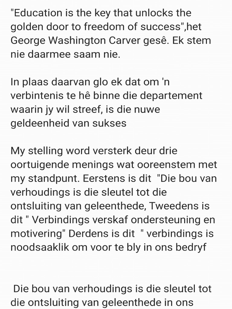 Afrikaans Speech | PDF