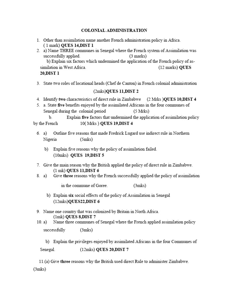 Colonial Administration | PDF | British Empire | West Africa