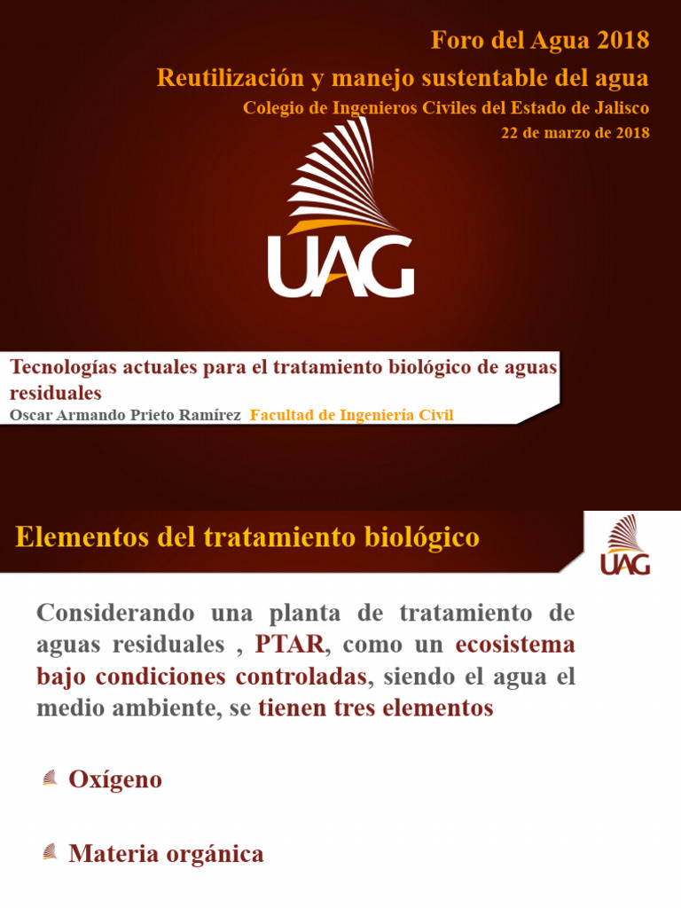 Tecnologias Actuales Para El Tratamiento Biológico de Aguas Residuales | PDF | Aguas residuales ...