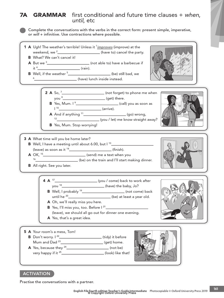 B1 07A FirstConditional Ex | PDF | Language Mechanics | Languages