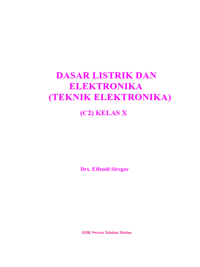 Dasar Listrik Dan Elektronika | PDF